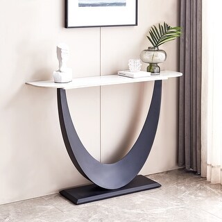 Exquisite shape Console Table with Adjustable foot pads - Bed Bath ...