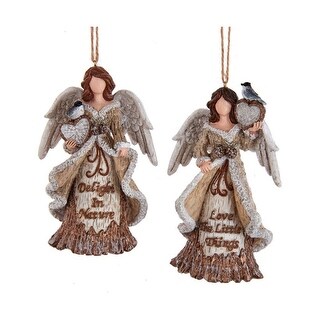 Club Pack of 12 Brown and Ivory Rustic Faceless Angel Christmas ...