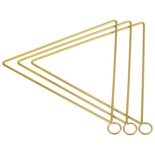 3Pcs 10" Triangle Metal Floral Hoop Wreath Frame - Party Wall Hanging ...