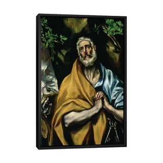 Large Wall Art, Framed Art, The Tears Of St Peter, by El Greco - Bed ...