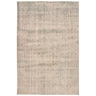 ECARPETGALLERY Hand-knotted Color Transition Light Grey Wool Rug - 7'1 ...