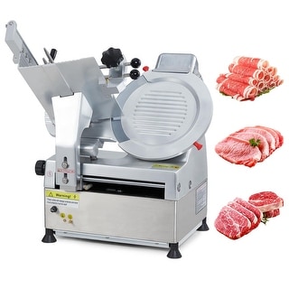 Automatic Meat Slicer, 550W Meat Slicer Commercial with 12" Carbon ...