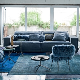 Modern Fabric Sofa Soft Nabuk Leder - Bed Bath & Beyond - 38437408