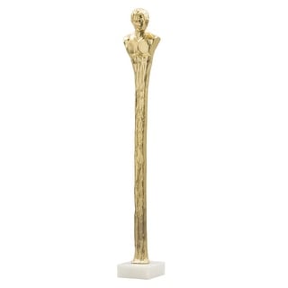 Elongated Roman Statue on Marble Base - 32" - Gold - Bed Bath & Beyond ...