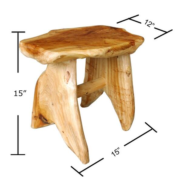 Greenage Cedar Roots Wood Bench - Bed Bath & Beyond - 31762427