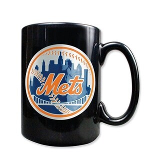 MLB New York Mets 15 Oz. Black Ceramic Mug - Bed Bath & Beyond - 36202158