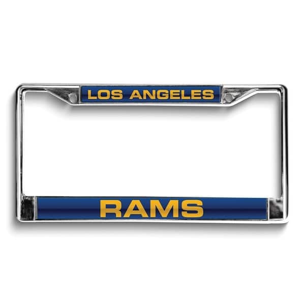NFL La Rams Laser Chrome Acrylic License Plate Wall Frame - Bed Bath ...