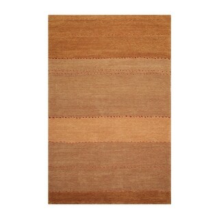 Hand Knotted Tibetan Raspberry Wool Traditional Oriental Area Rug - 5 ...