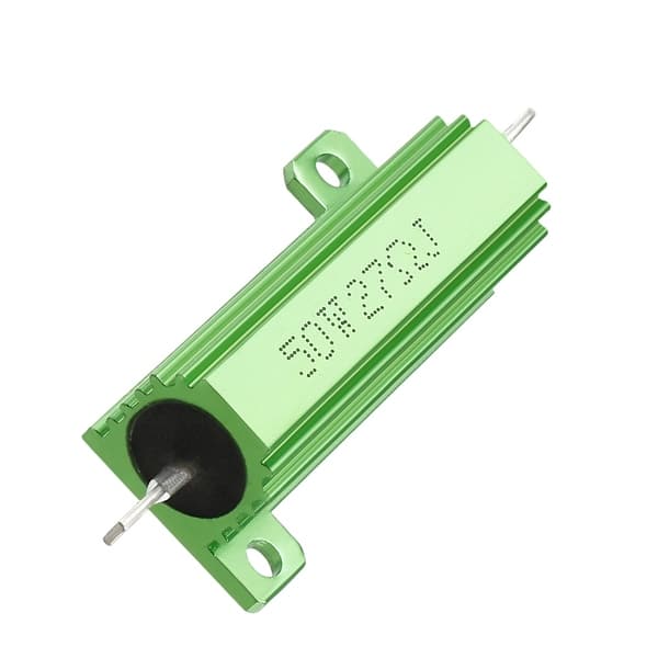 50W 27 Ohm Aluminium Housing Chassis Mount Wirewound Power Resistor ...