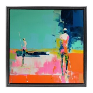 Stupell Golf Course View Framed Floater Canvas Wall Art Design By Irena ...