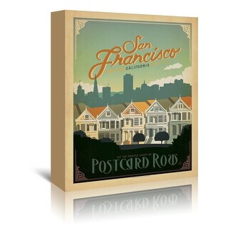 San Francisco Postcard Row by Anderson Design Group Wrapped Canvas ...