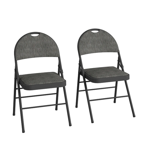 COSCO Ultra Comfort Commercial XL Premium Fabric Padded Folding Chair ...