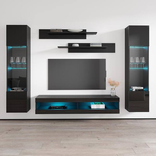 Fly AB3 34TV Wall Mounted Floating Modern Entertainment Center - On Sale - Bed Bath & Beyond ...