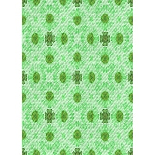 Ahgly Company Machine Washable Transitional Jade Green Area Rugs - Bed ...