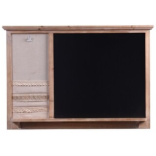 Multi-Functional Wall Memo Board - Chalkboard And Fabric - Multi ...