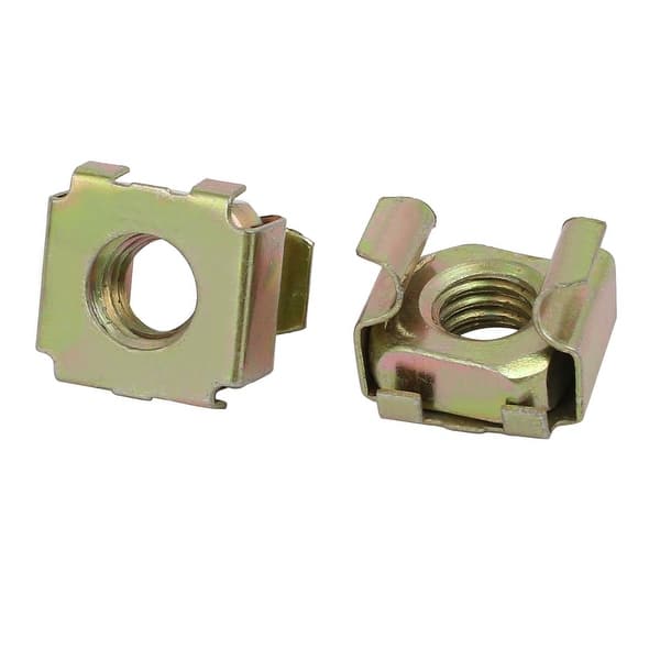20pcs M8 Carbon Steel Captive Cage Nut for Server Shelf Cabinet - Brass ...