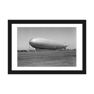 iCanvas "1920s German Rigid Airship Graf Zeppelin D-LZ-127 Moored ...