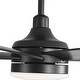 65 Inch Black/White/Gold LED Ceiling Fan with Light Remote(8-Blade ...