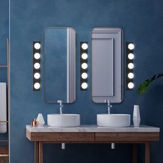 Design House 588582-BLK 5-Light Vanity Strip Light Contemporary ...