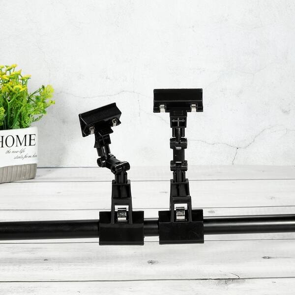 Adjustable Plastic Sign Clip Merchandise Rotatable Bending Clip 4 Pack ...