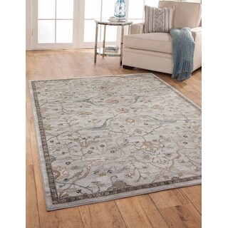 Beige, Blue, and Brown Area Rug 8x10 - 8' x 10' - Bed Bath & Beyond ...