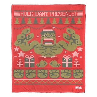 Marvel Hulk Want Presents! Silk Touch Throw Blanket - Bed Bath & Beyond ...