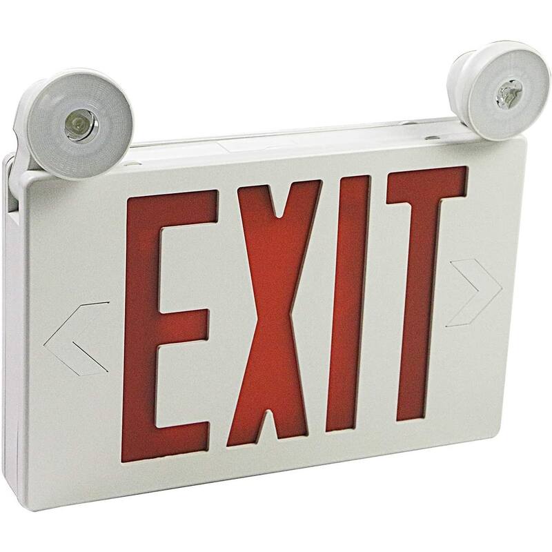 6 Packs Two Heads Emergency Light Fire Exit Lighting LED Emergency ...