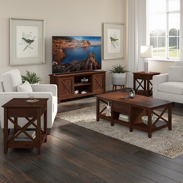 Key West TV Stand with Coffee Table and End Tables by Bush Furniture On Sale Bed Bath Beyond 35808885