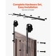 UIMOSO Sliding Barn Door Hardware Kit, 330 LBS Weight Capacity ...