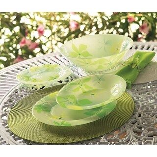 Luminarc Green Ode 46 Pc Dinnerware Set for 6 - Bed Bath & Beyond - 33829183