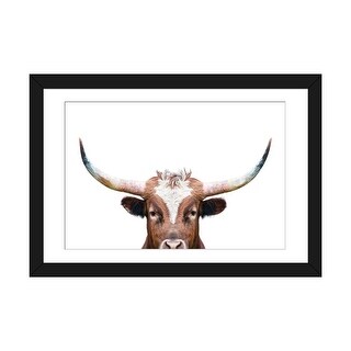 iCanvas "Peeking Long Horn" by Sisi & Seb PFA - Bed Bath & Beyond ...