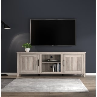 TV Stand Storage Media Console Entertainment Center with Two Doors ...