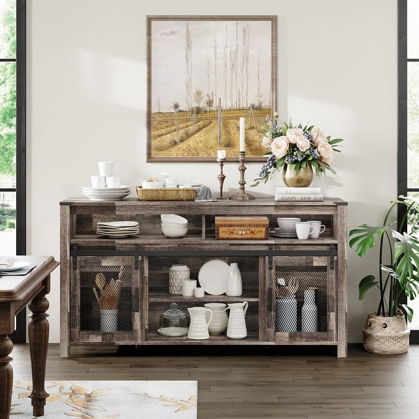 rustic dining room buffet