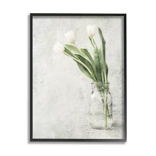 Stupell Asymmetrical Tulips Country Jar Framed Giclee Art by Lori ...