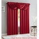 Bridget Crushed Satin Rod Pocket Panel and Waterfall Valance Window ...