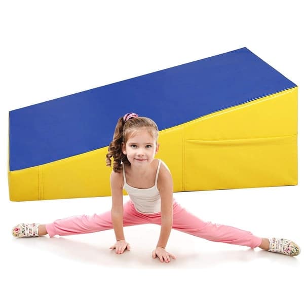 Incline Wedge Ramp Gymnastics Mat - 37'' x 23'' x 14''（L x W x H） - Bed ...