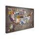Masters Fine Art 'USA License Plate Map on Metal' Canvas Art - Bed Bath ...