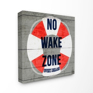 Stupell No Wake Zone Life Raft Wall Art - Bed Bath & Beyond - 20088445