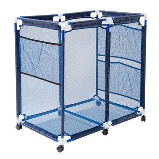 Trademark Innovations 35" x 24" Rolling Pool Storage Cart for Toys and ...