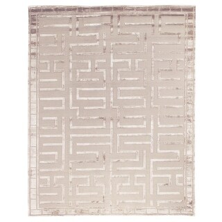 Exquisite Rugs Metro Velvet Beige New Zealand Wool and Viscose Rug (12 ...