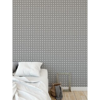 HITCH GREY Peel and Stick Wallpaper By Kavka Designs - 2' x 16' - Bed ...
