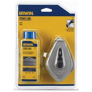 Irwin Strait-Line 64499 Chalk Line Reel With Chalk Filler, 100', 4 Oz ...