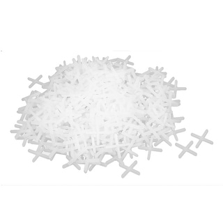 Wall Floor Tile Plastic Cross Spacer 2mm White 500pcs - Bed Bath ...
