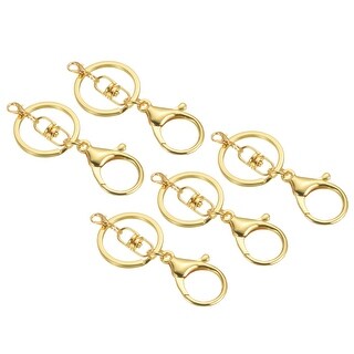 5pcs Key Chain for Keys, Lobster Claw Clasps Keychain for DIY, Golden ...