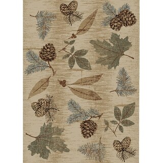 Hearthside Autumn Leaves Rustic Lodge Area Rug - On Sale - Bed Bath ...