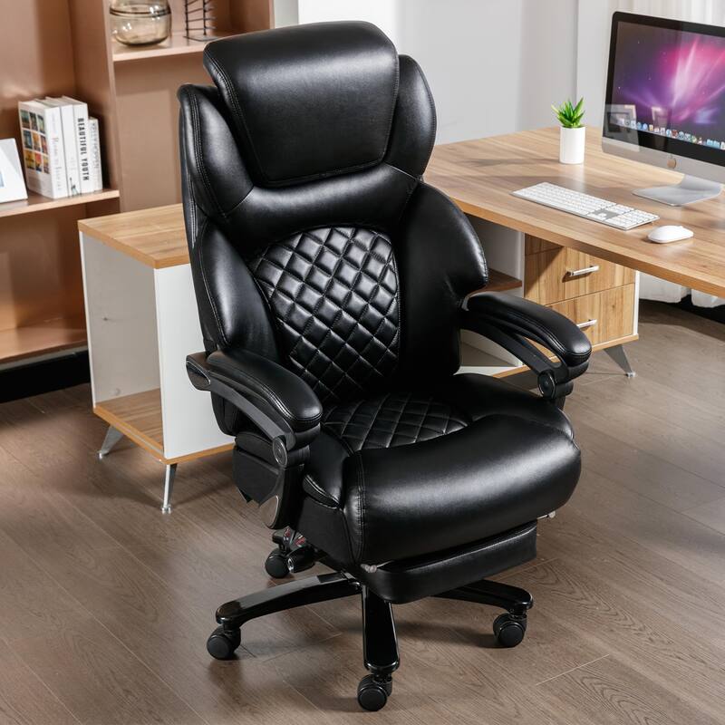 Big and Tall Office Chair, Extra Wide High Back Office Chair for Heavy ...