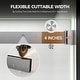 Frameless Double Sliding Shower Door with 5/16" (8mm) Frosted Ultra ...