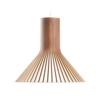Wooden Ceiling Pendant Light 17.5" 1-light - Bed Bath & Beyond - 36513814