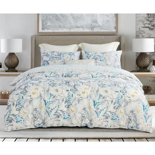 Flowers Pattern Printed Reversible Duvet Cover Sets - Bed Bath & Beyond ...