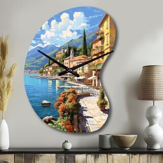 La Dolce Italian Beachside II - Italy Wall Clocks in Asymmetrical ...